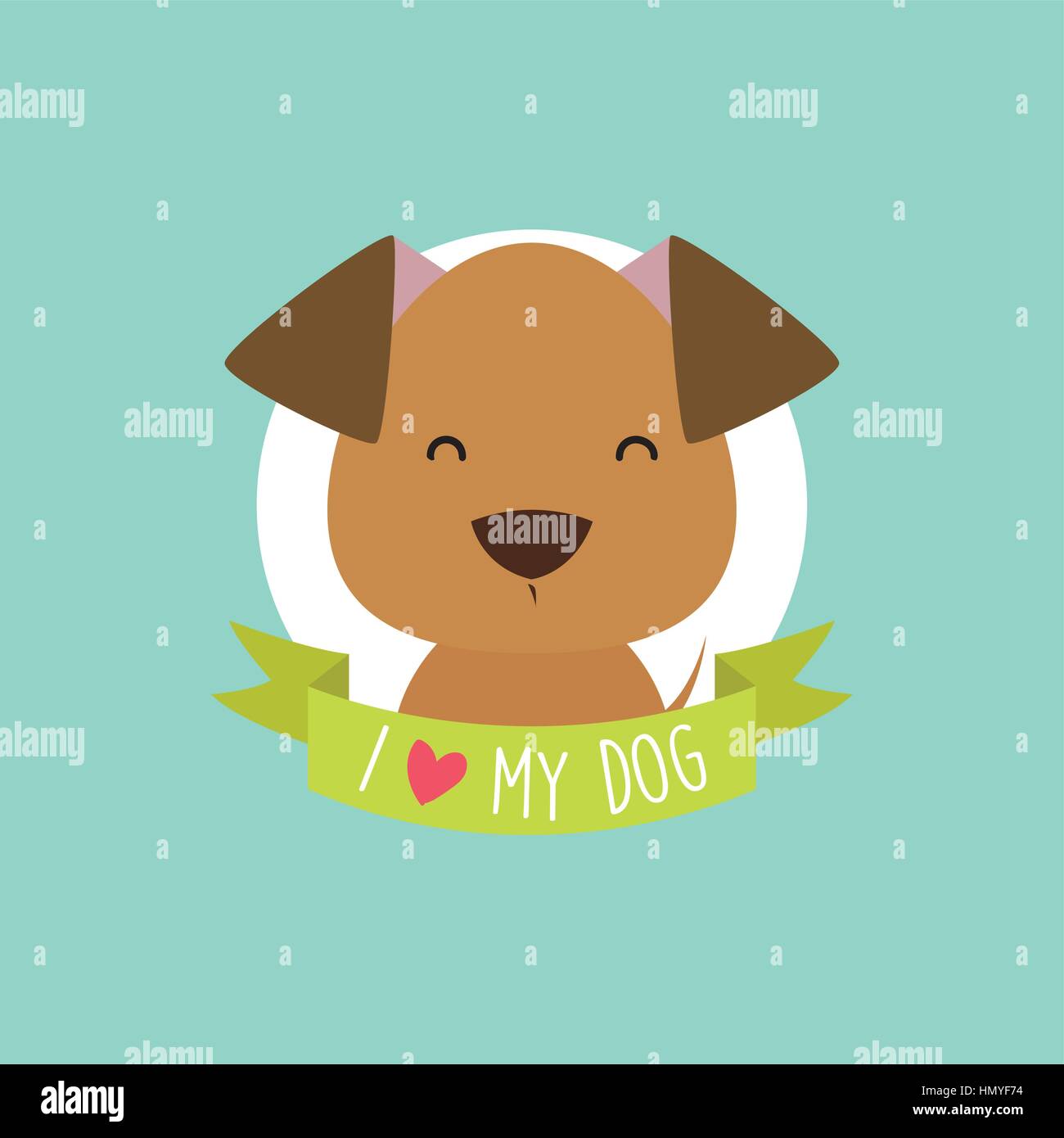 Cute Cartoon dog Stock Vector Image & Art - Alamy
