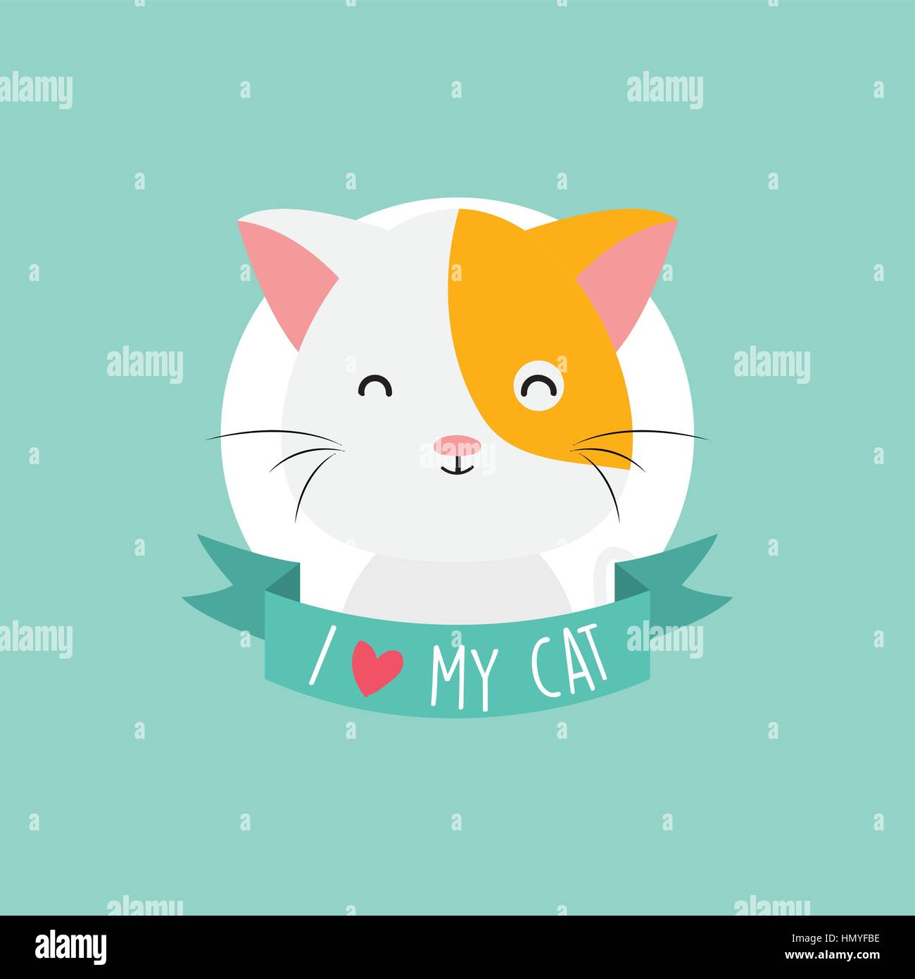 Cute Cartoon cat Stock Vector Image & Art - Alamy