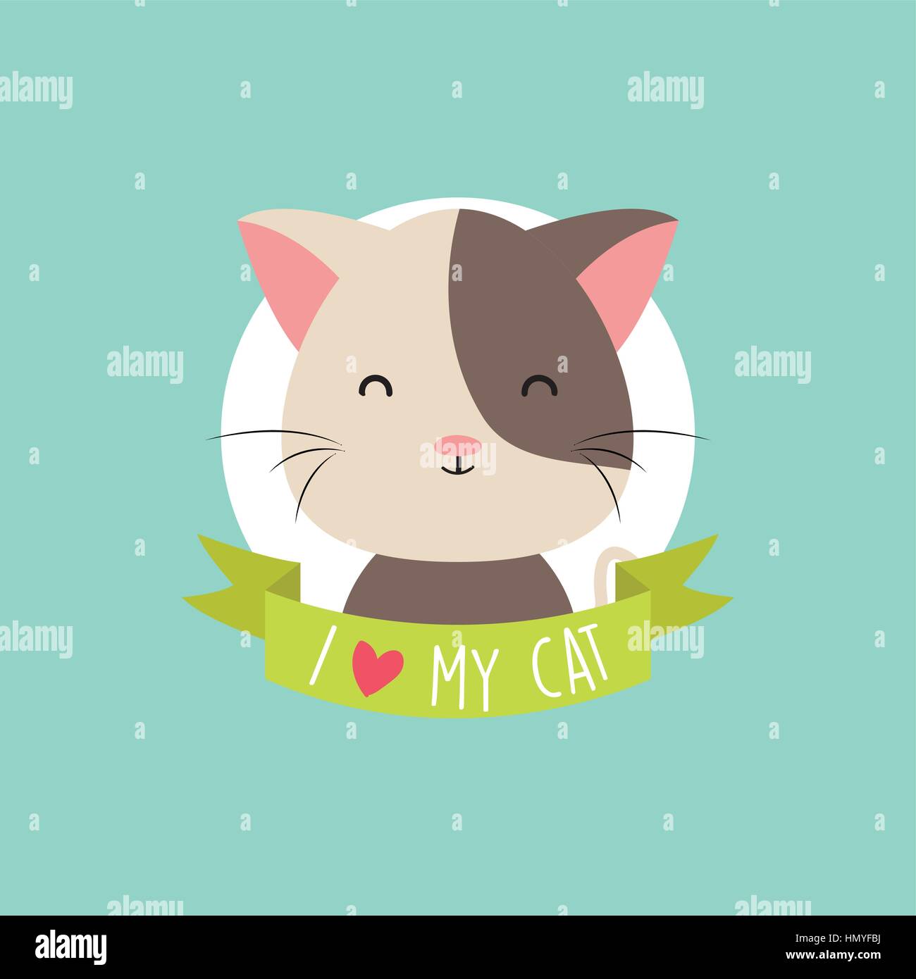 Cute Cartoon cat Stock Vector Image & Art - Alamy