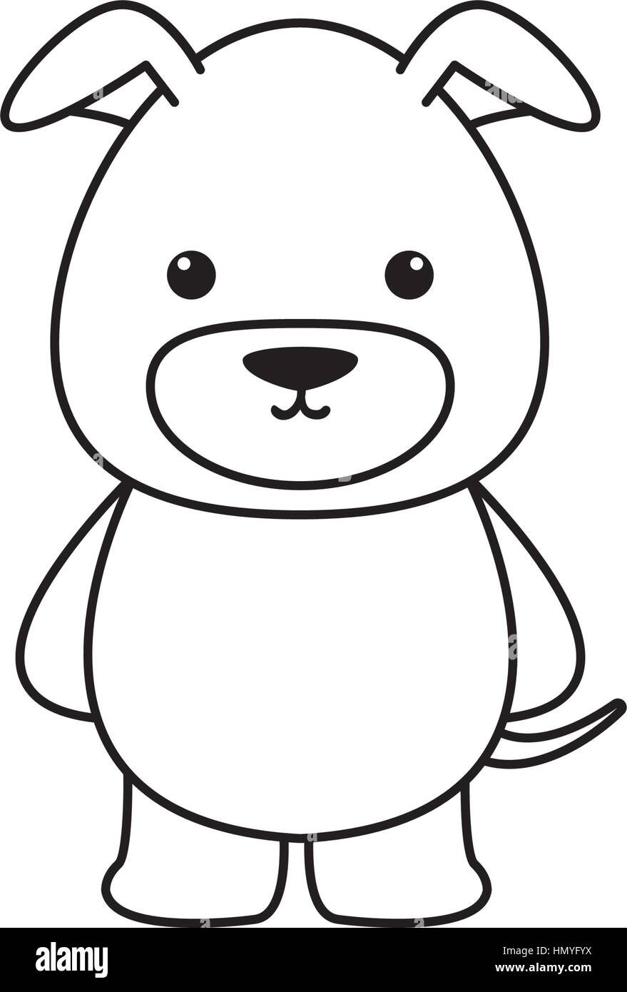 Cute Cartoon dog Stock Vector Image & Art - Alamy