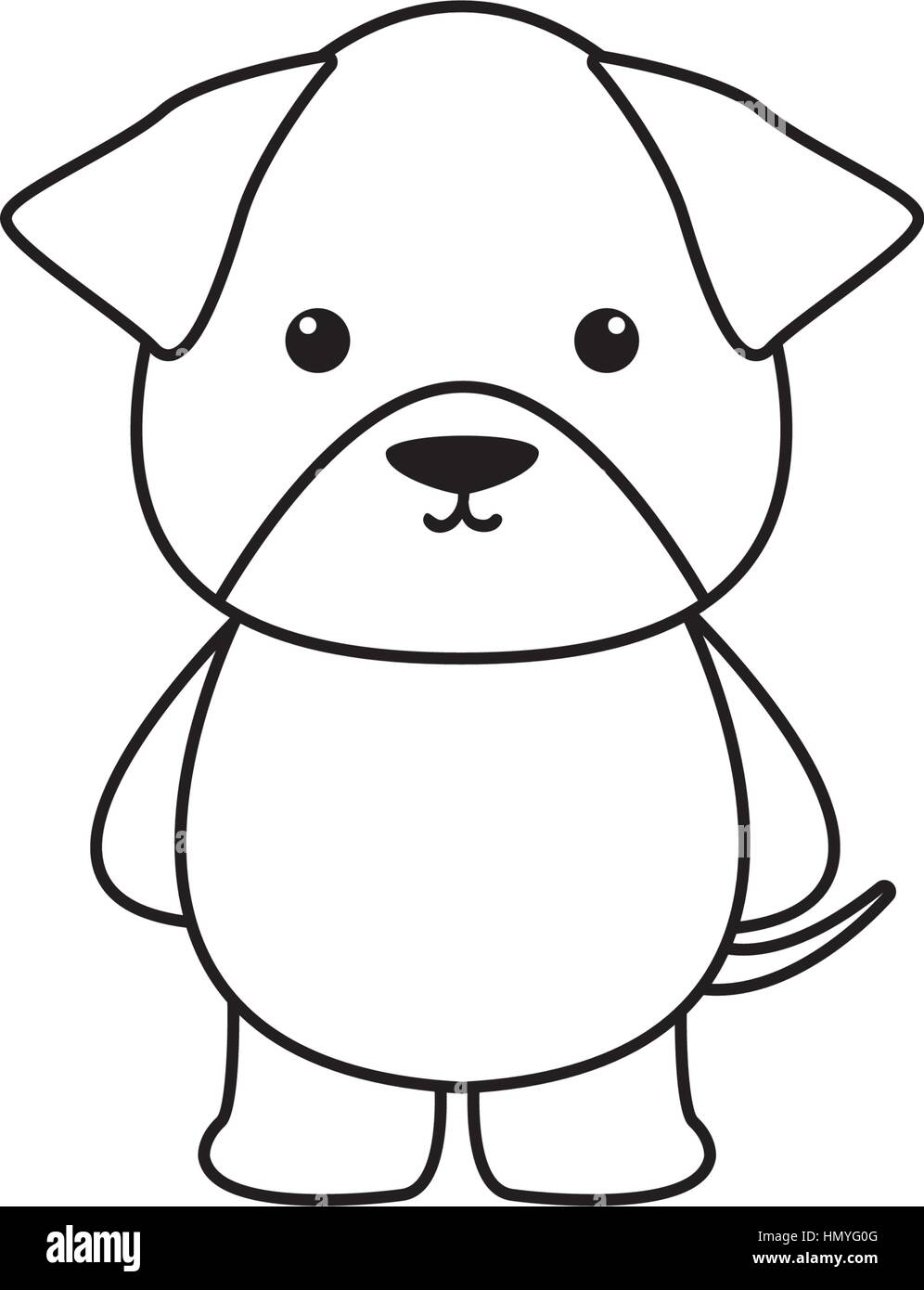 Cute Cartoon dog Stock Vector Image & Art - Alamy