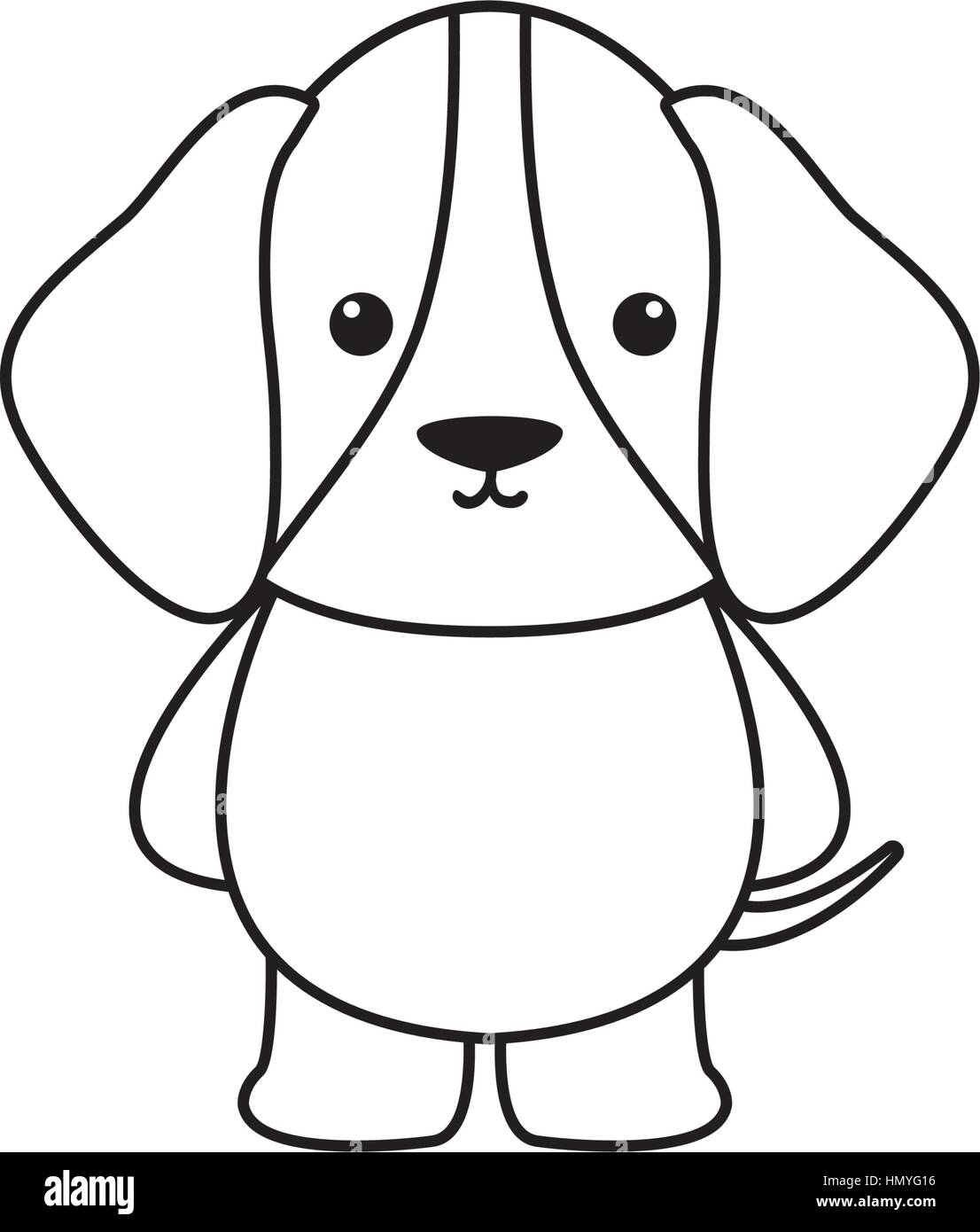 Cute Cartoon dog Stock Vector Image & Art - Alamy