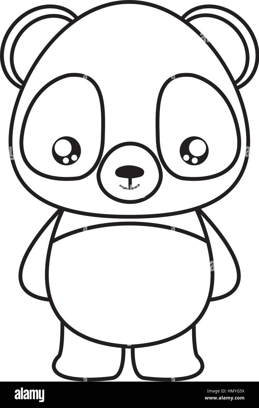 Cute Cartoon Panda Stock Vector Image & Art - Alamy