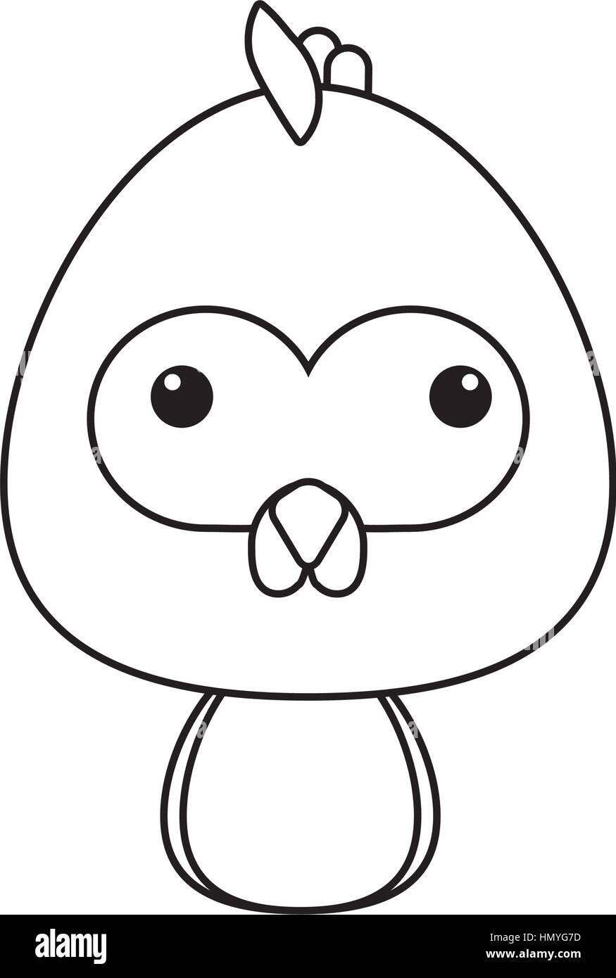 Cute Cartoon Chicken Stock Vector Image & Art - Alamy