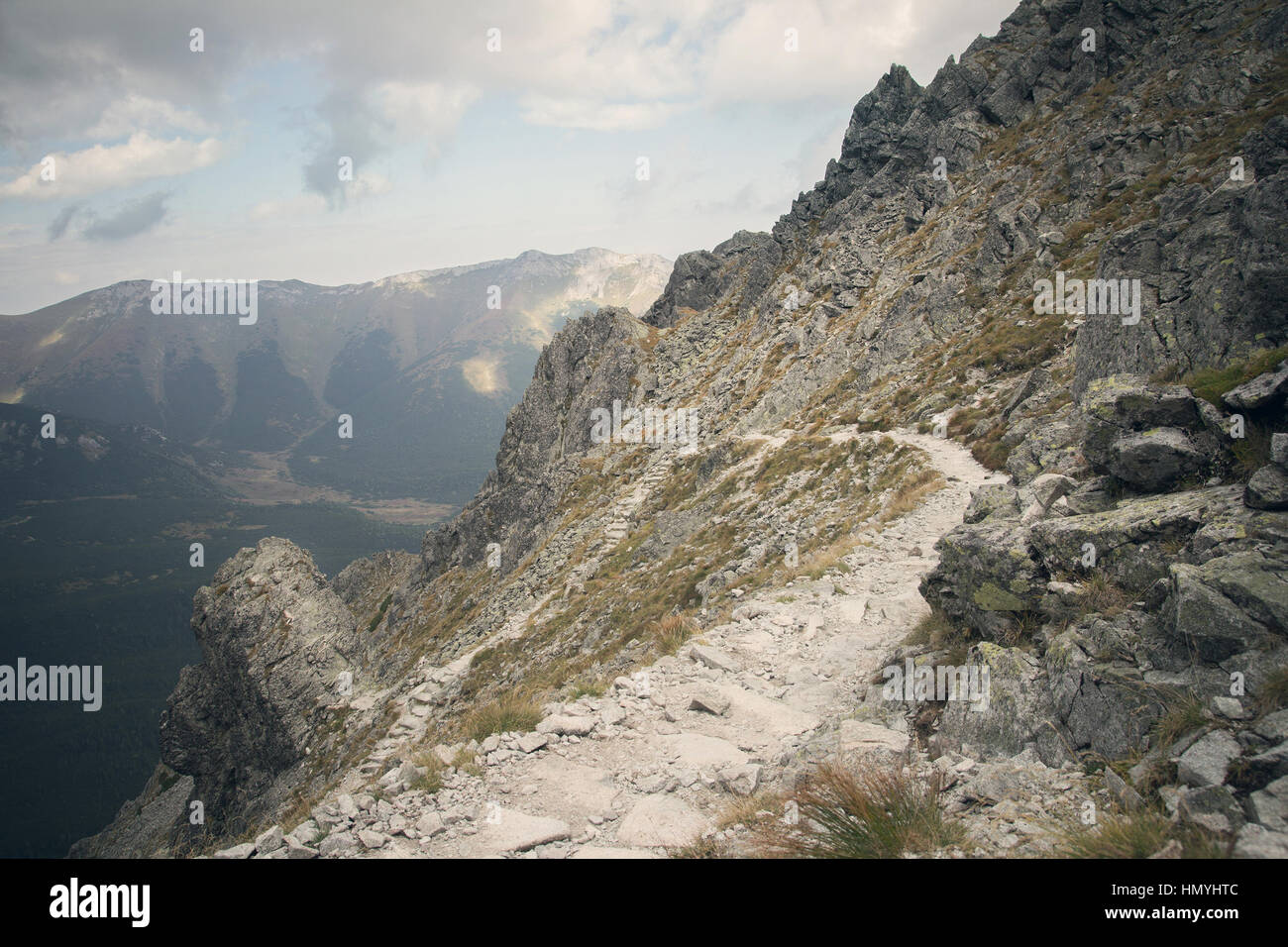 dramatic mountain path Stock Photo - Alamy