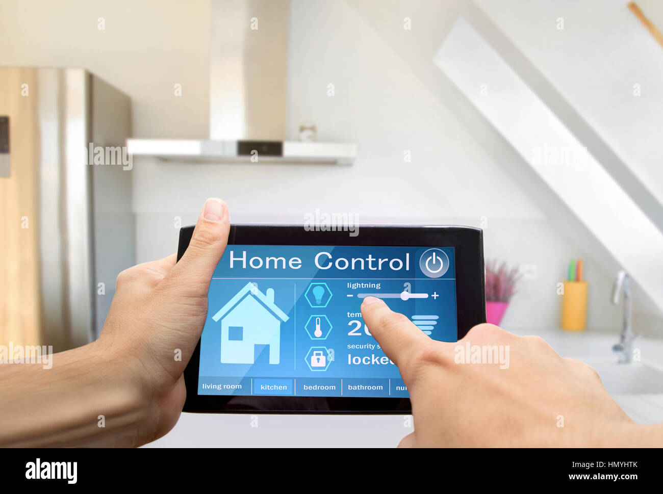 Smart home control digital hi-res stock photography and images - Alamy