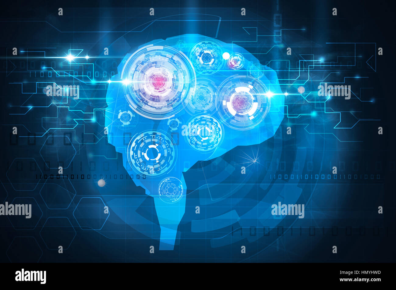 Brain gears hi-res stock photography and images - Alamy