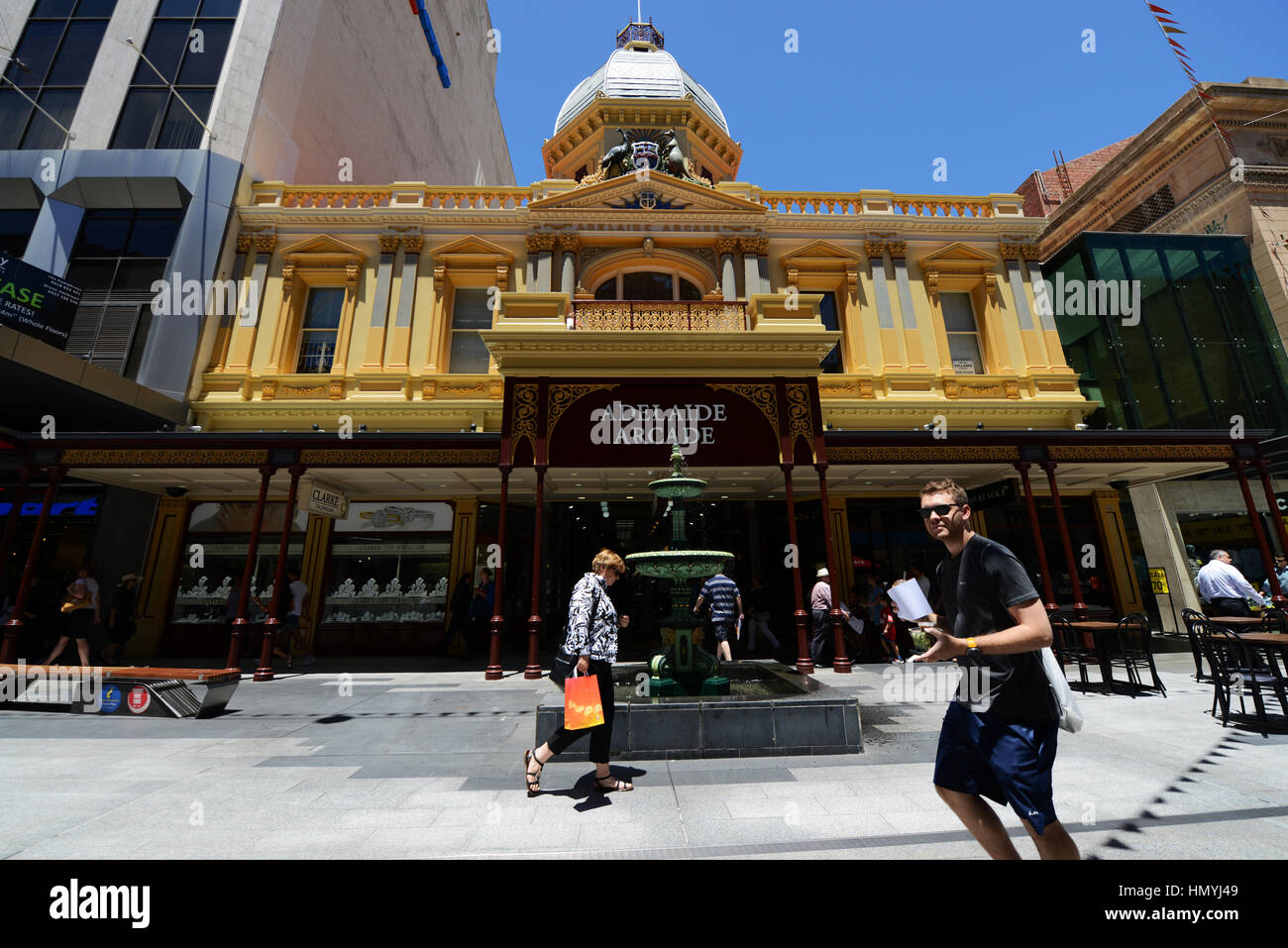 The Adelaide Arcade is on of Adelaide's oldest shopping centers Stock ...