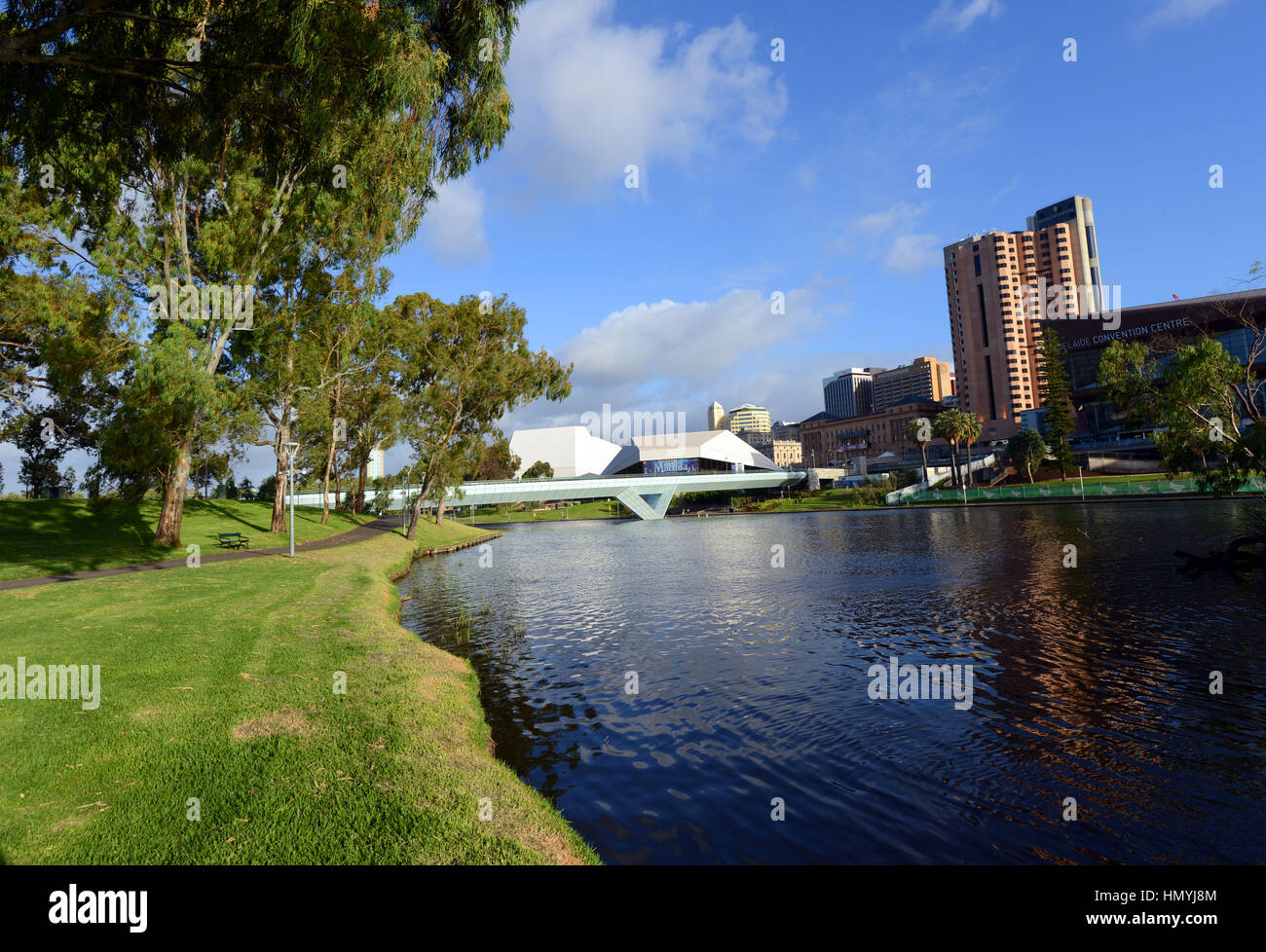 The Adelaide festival center building by the Torrens river Stock Photo ...
