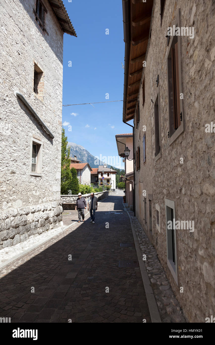 Old stone street at Barcis,Friuli Stock Photo - Alamy