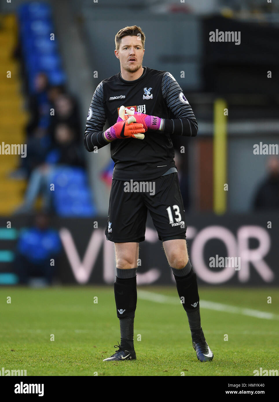 Crystal Palace goalkeeper Wayne Hennessey Stock Photo - Alamy