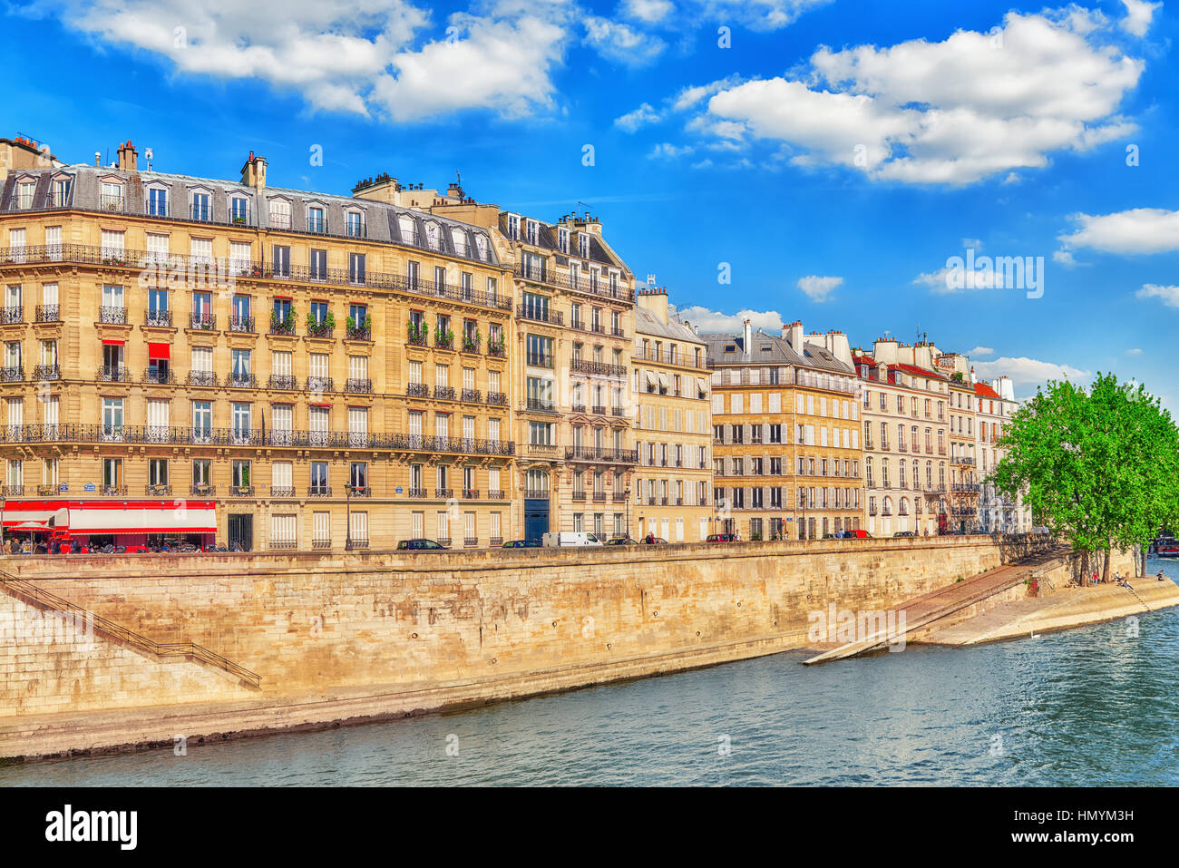View of the River Seine and most beautiful cities in the world - Paris ...