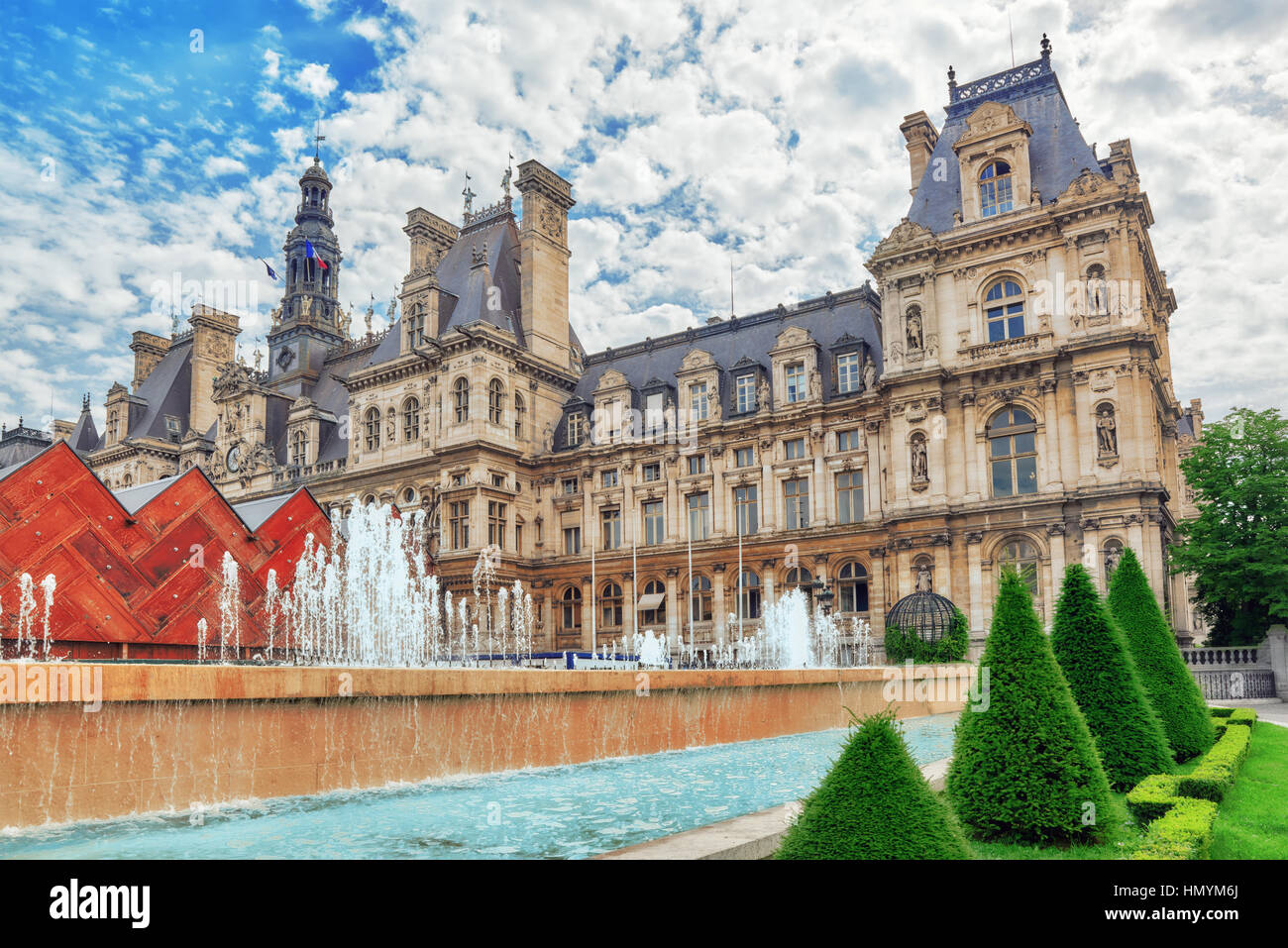 Hotel de Ville in Paris, is the building housing city's local ...