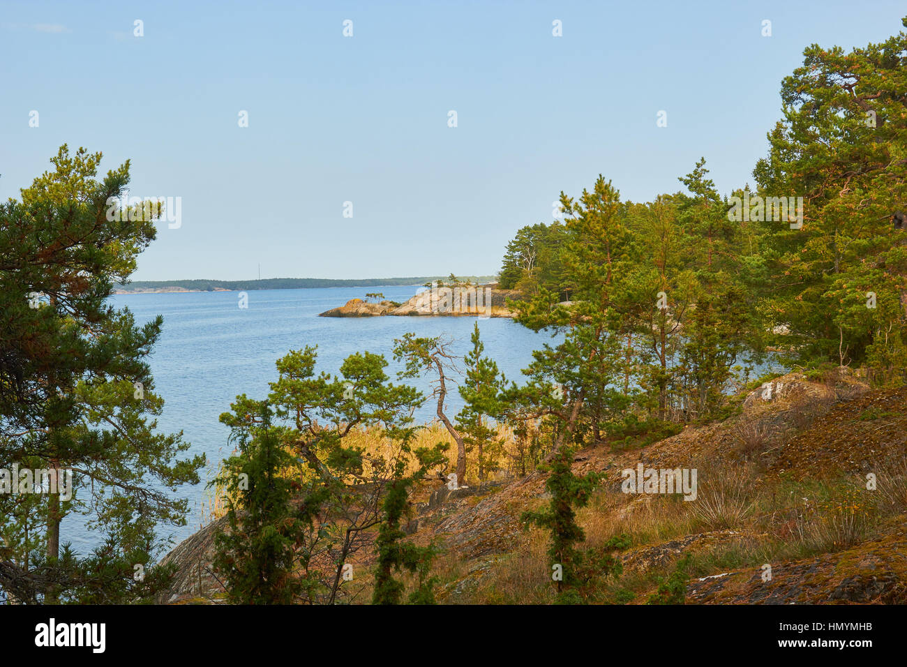 Coast of Uto an island in the Baltic Sea, Stockholm archipelago, Sweden ...