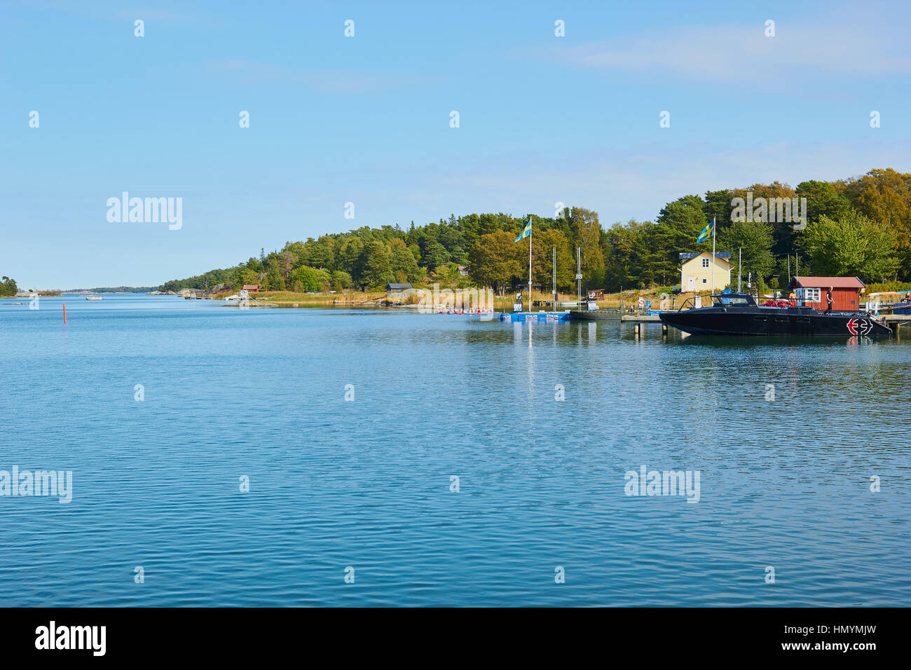 View from Uto an island in the Baltic Sea, Stockholm archipelago ...