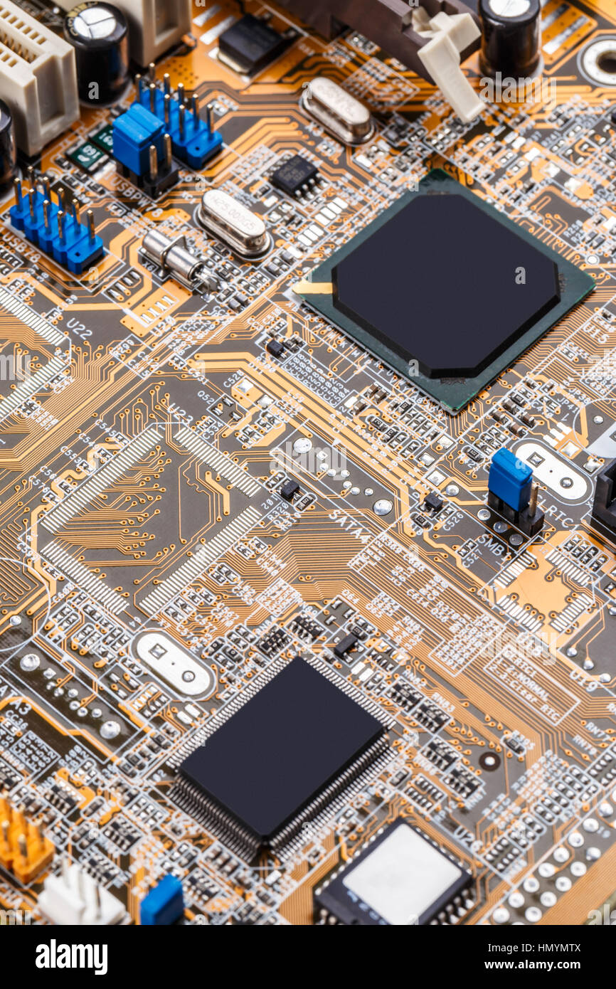 Closeup printed circuit board hi-res stock photography and images - Alamy