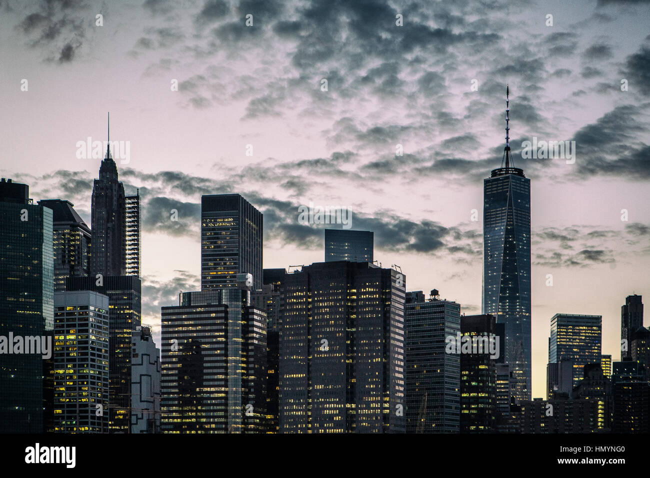 Manhattan skyscrapers buildings skyline hi-res stock photography and ...