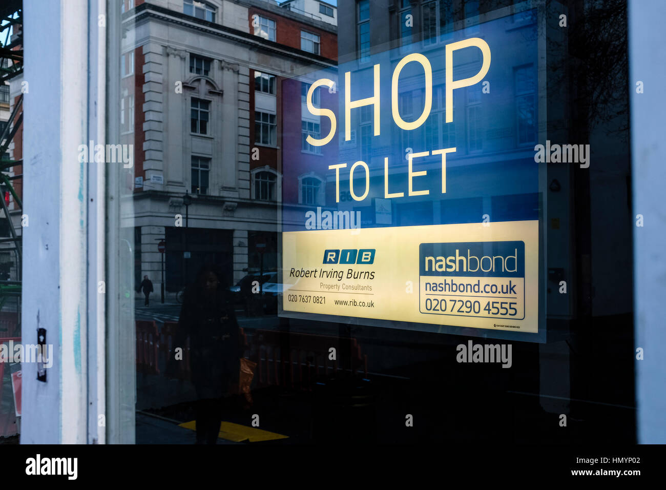 Shop to Let Stock Photo - Alamy