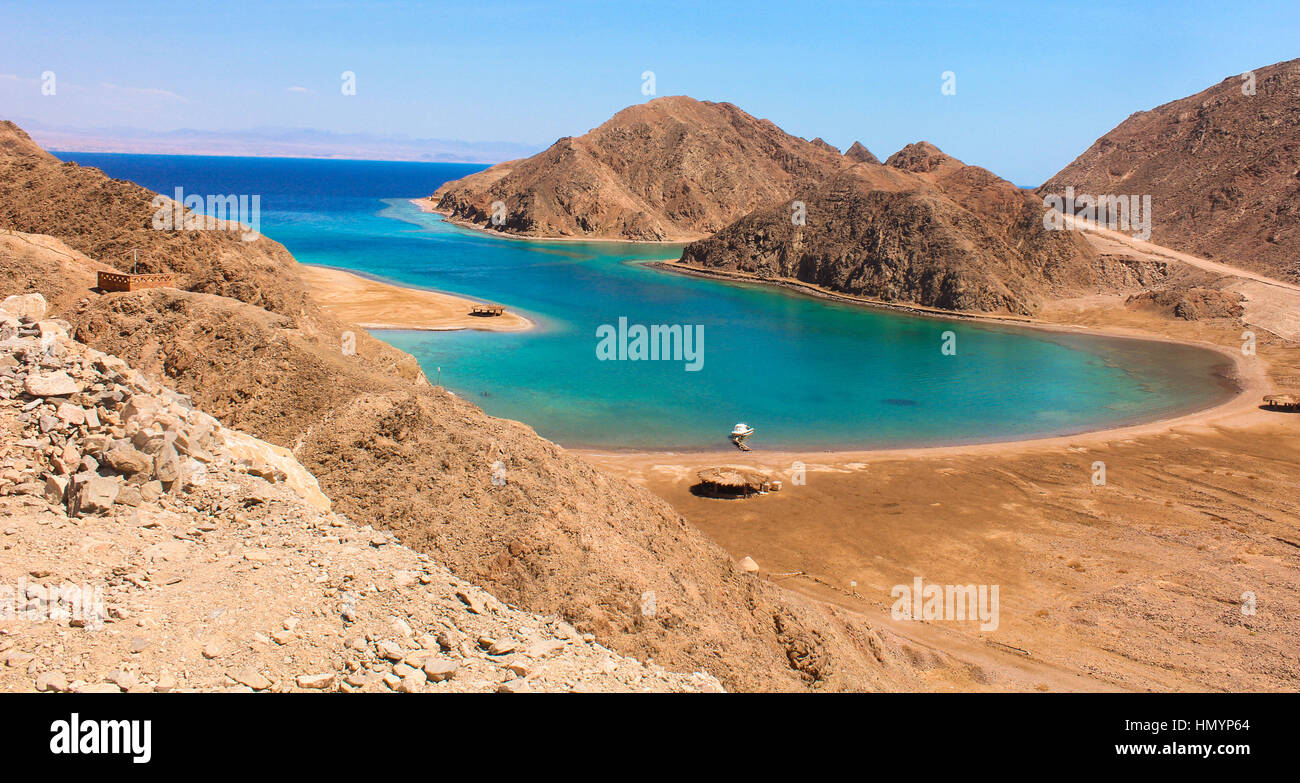 Artistic Beautiful view of the Fjord Bay in Taba, South Sinai, Egypt Stock Photo - Alamy