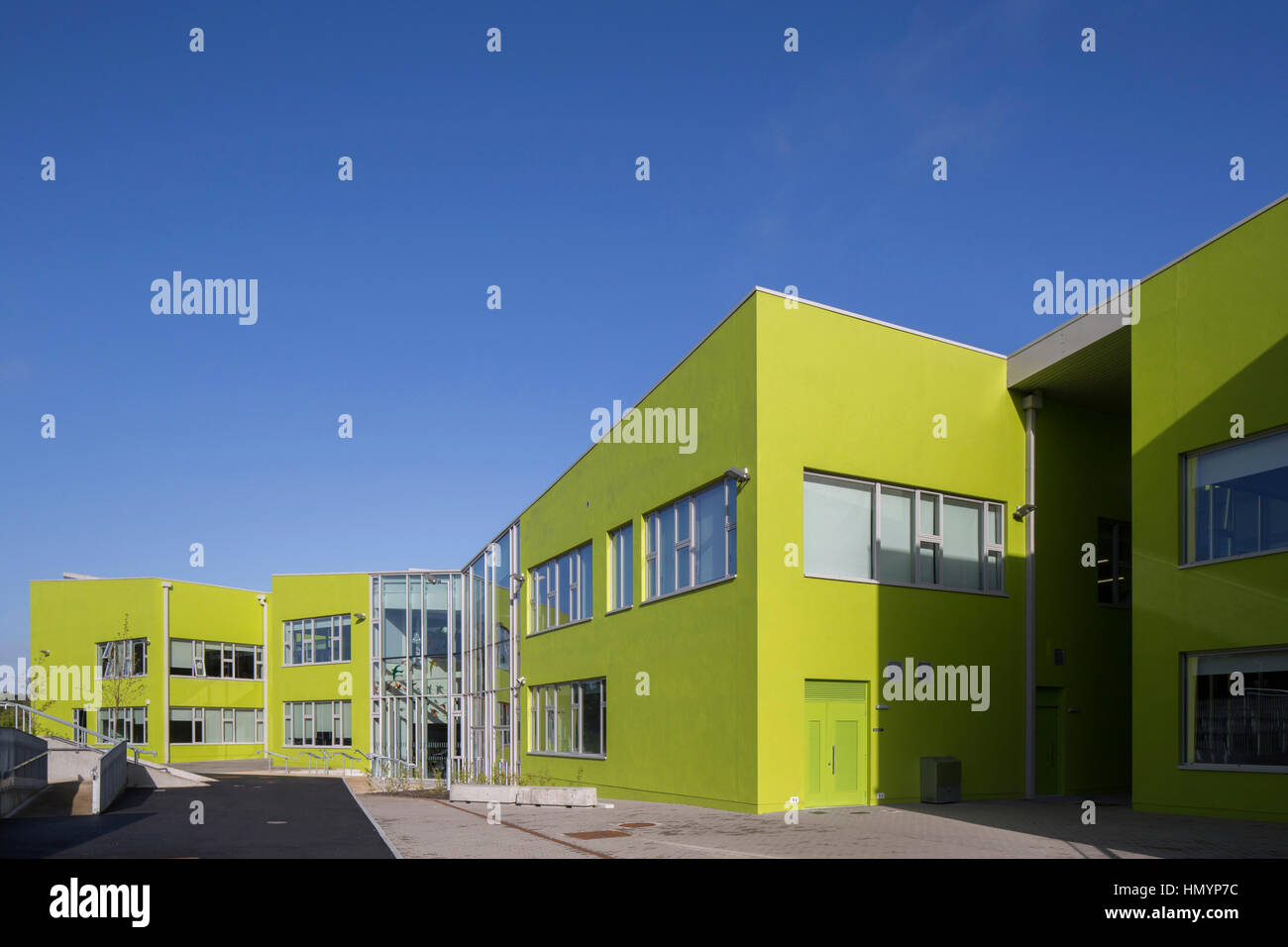 Classroom blocks with main entrance. Ballinamore School, Ballinamore ...