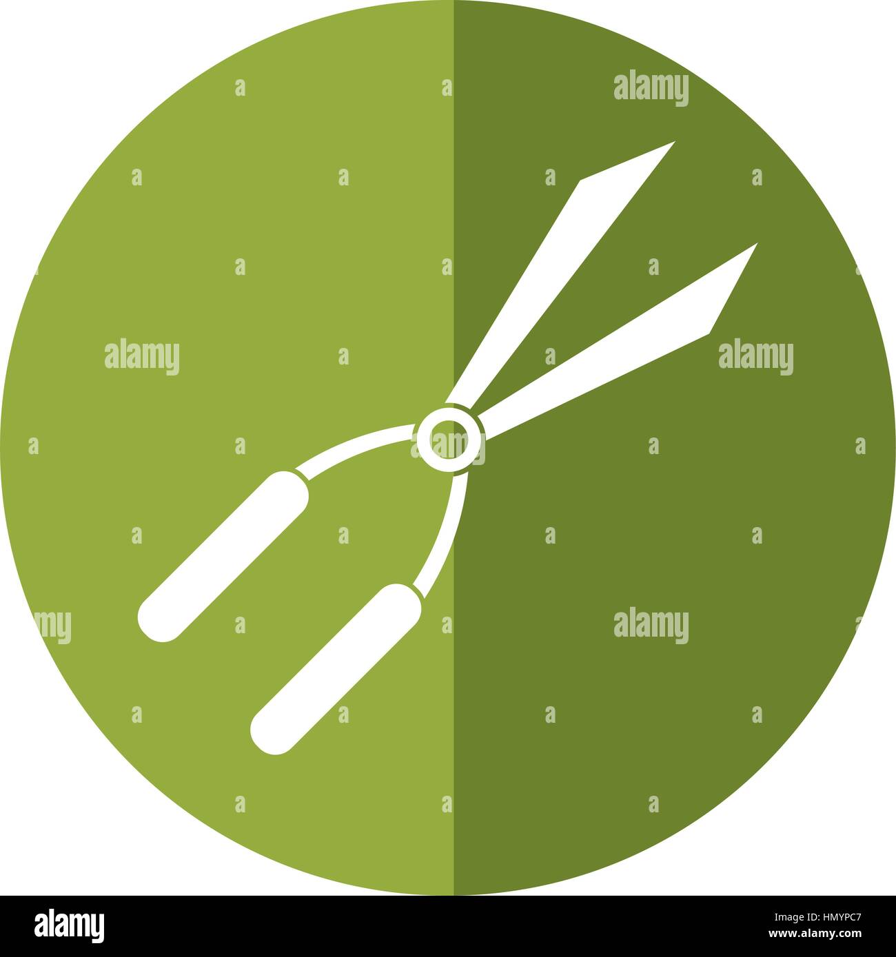 garden scissors tool -shadow circle Stock Vector Image & Art - Alamy