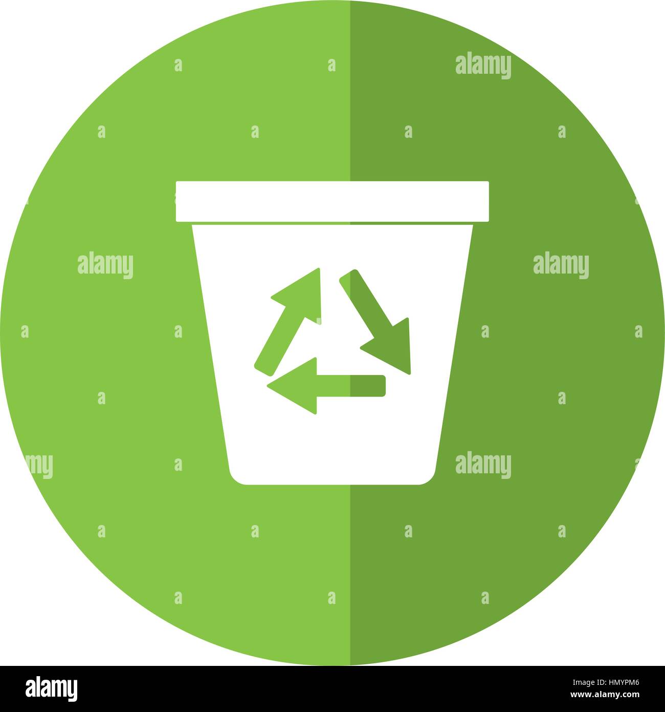 recycle ecology trash can shadow Stock Vector Image & Art - Alamy