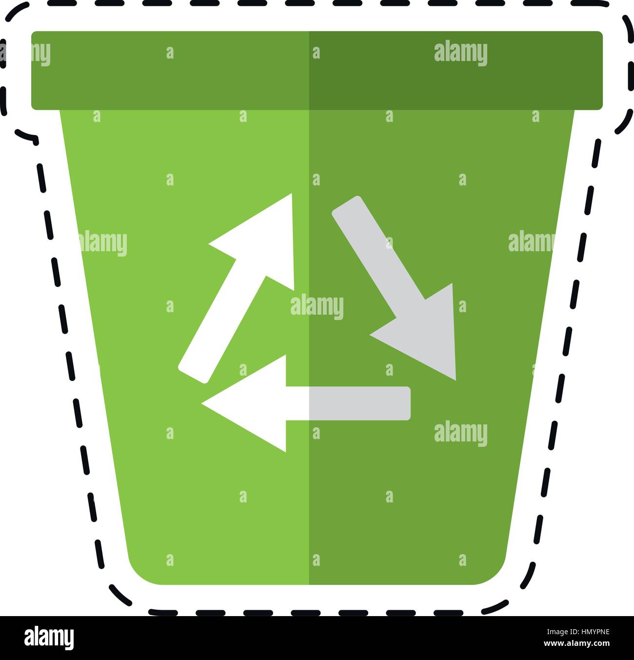 Plastic recycling symbol green dot hi-res stock photography and images ...