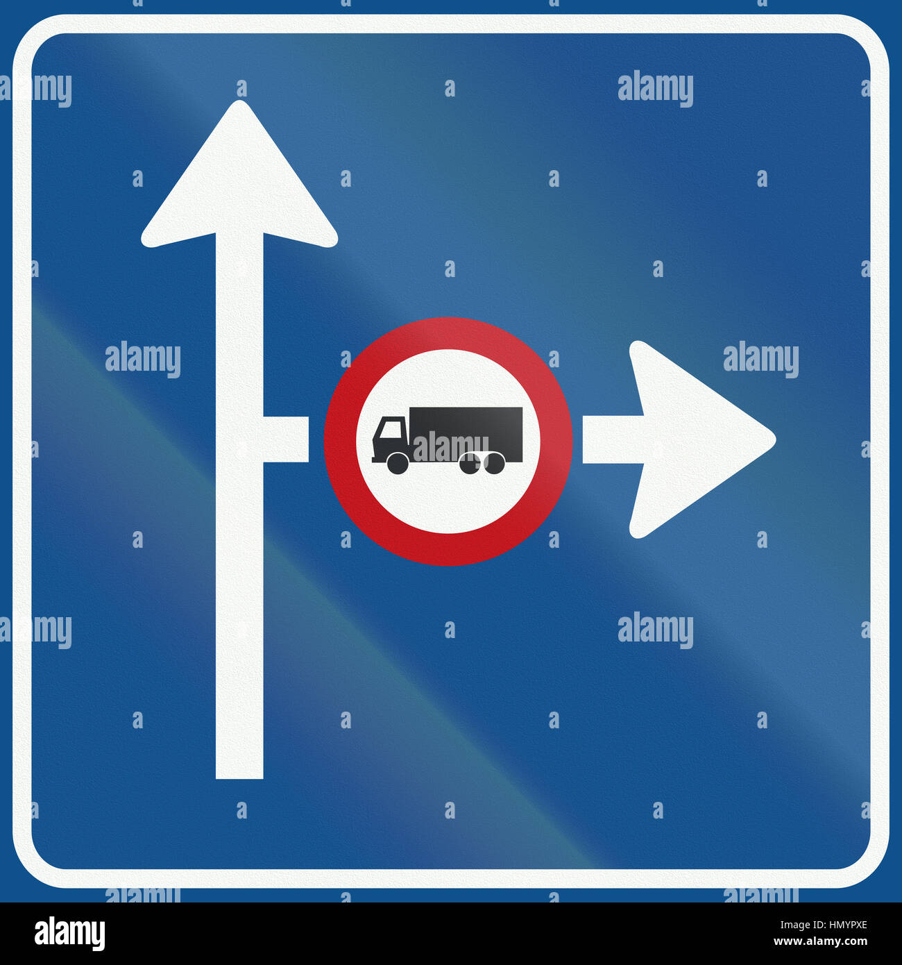 Netherlands road sign L10 - Advance traffic information for the ...
