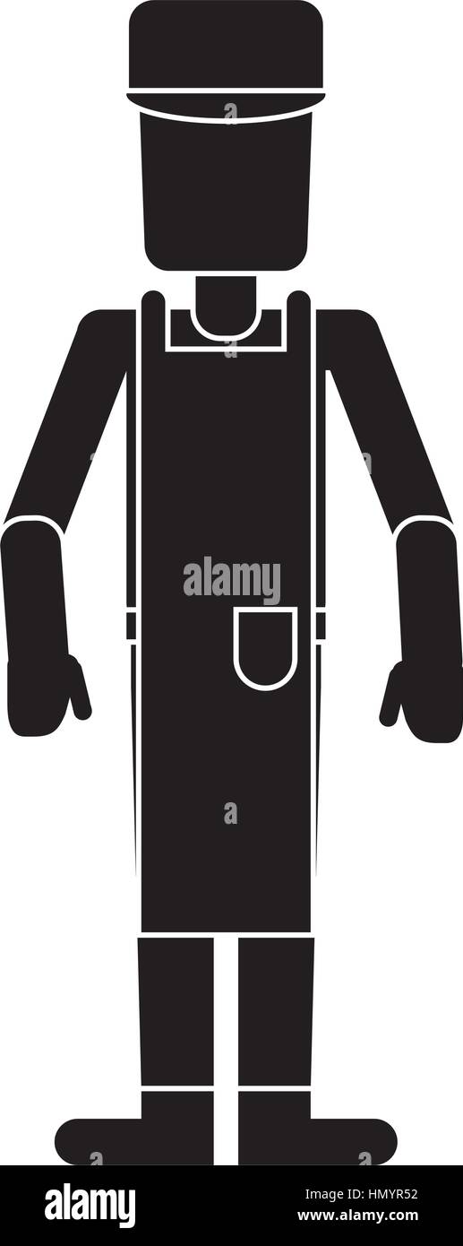 worker man occupation employee pictogram Stock Vector Image & Art - Alamy