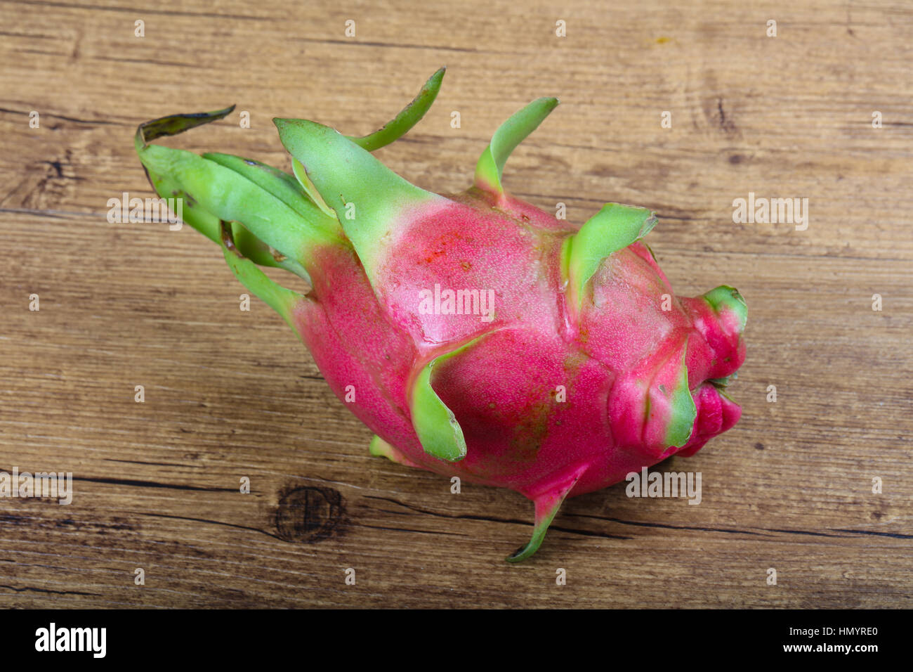 Dragonfruit - asian fruit on the wood background Stock Photo - Alamy