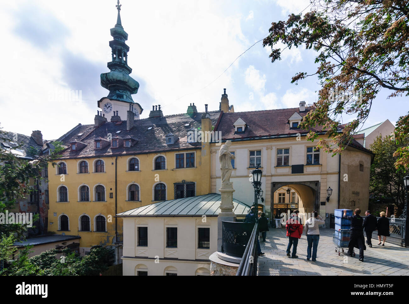 Bratislava (Pressburg): Old town; Bridge at Michaeler Gate ...