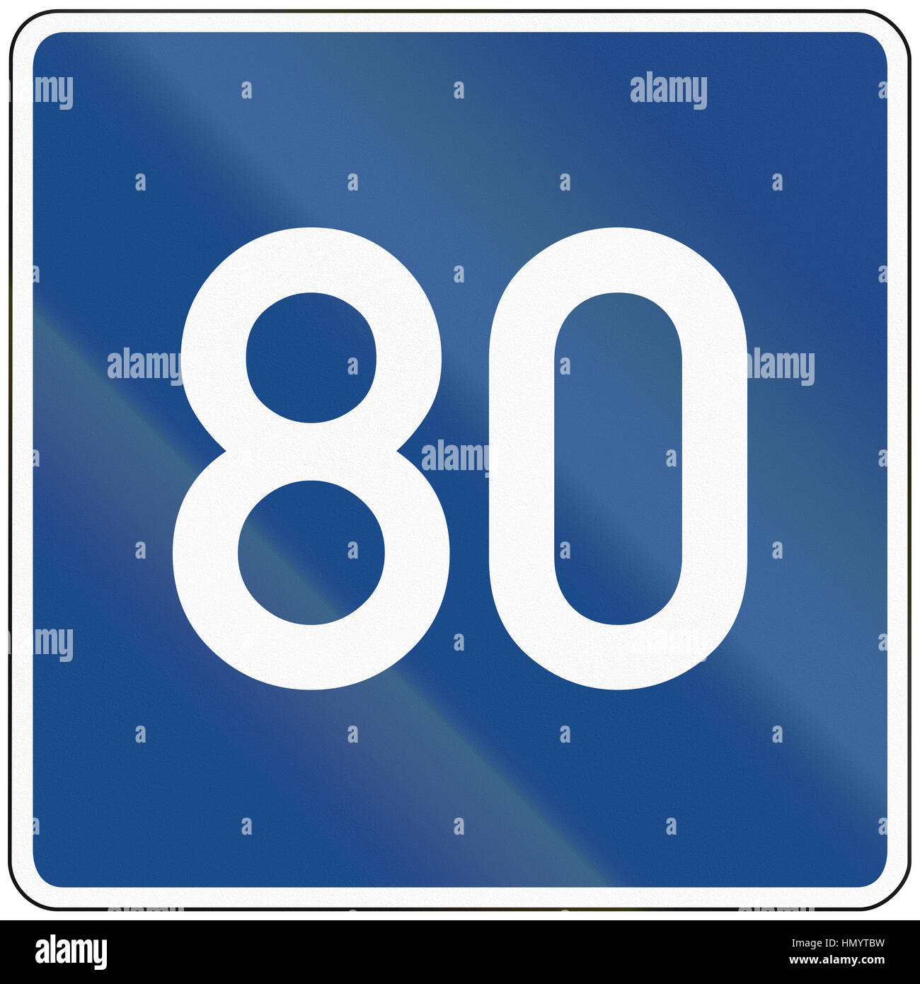 German information sign: Advisory speed limit road Stock Photo - Alamy