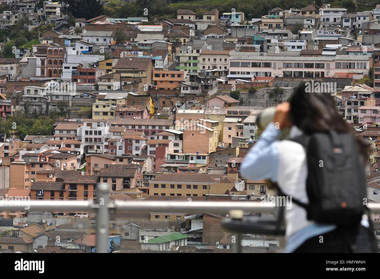 Panoramic view of Quito´s historic center Stock Photo - Alamy