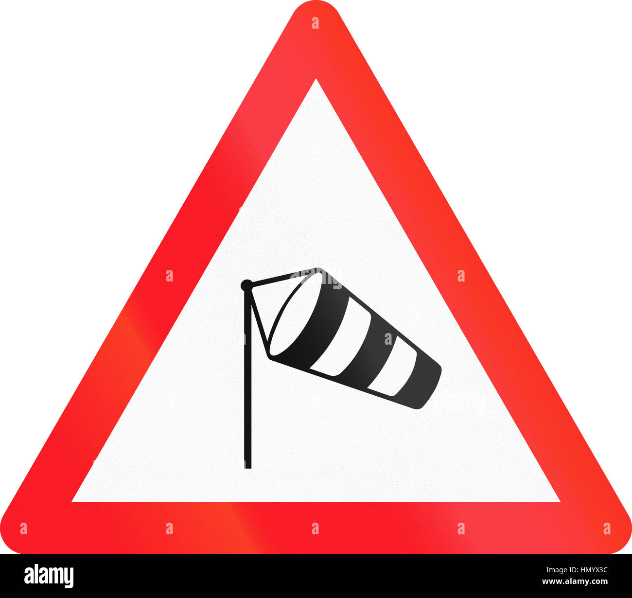 Side wind road sign warning hi-res stock photography and images - Alamy