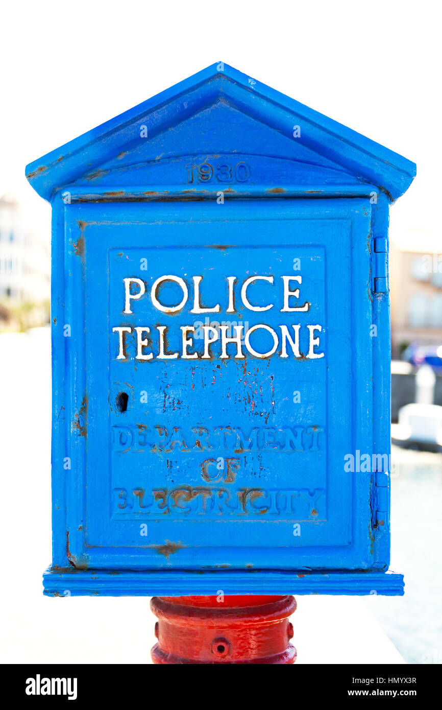 Old Fashioned Police Telephone Box High Resolution Stock Photography ...