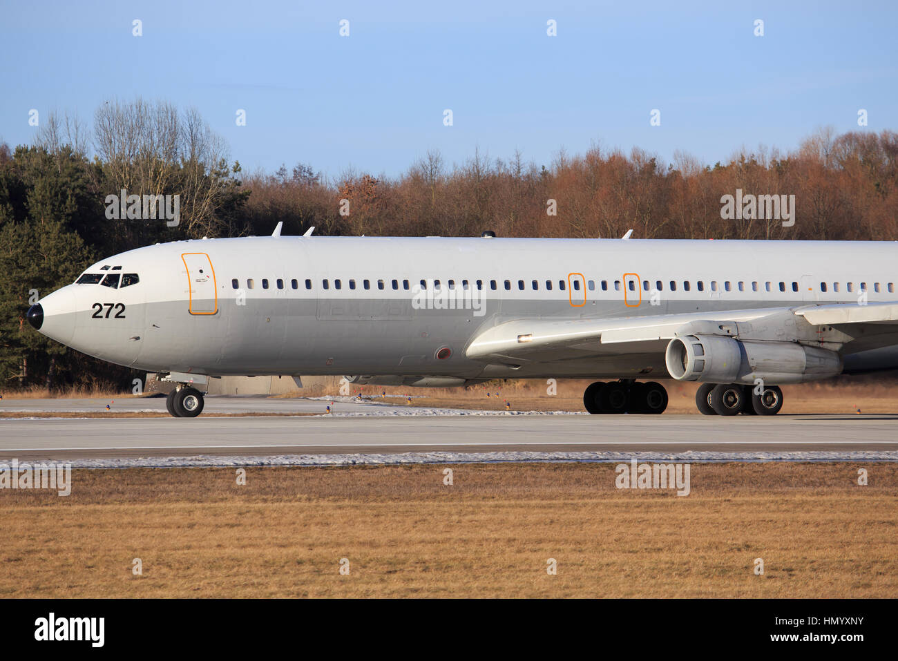 Manching/Germany Februar 10, 2015: Israel - Air Force Boeing 707-3L6C ...