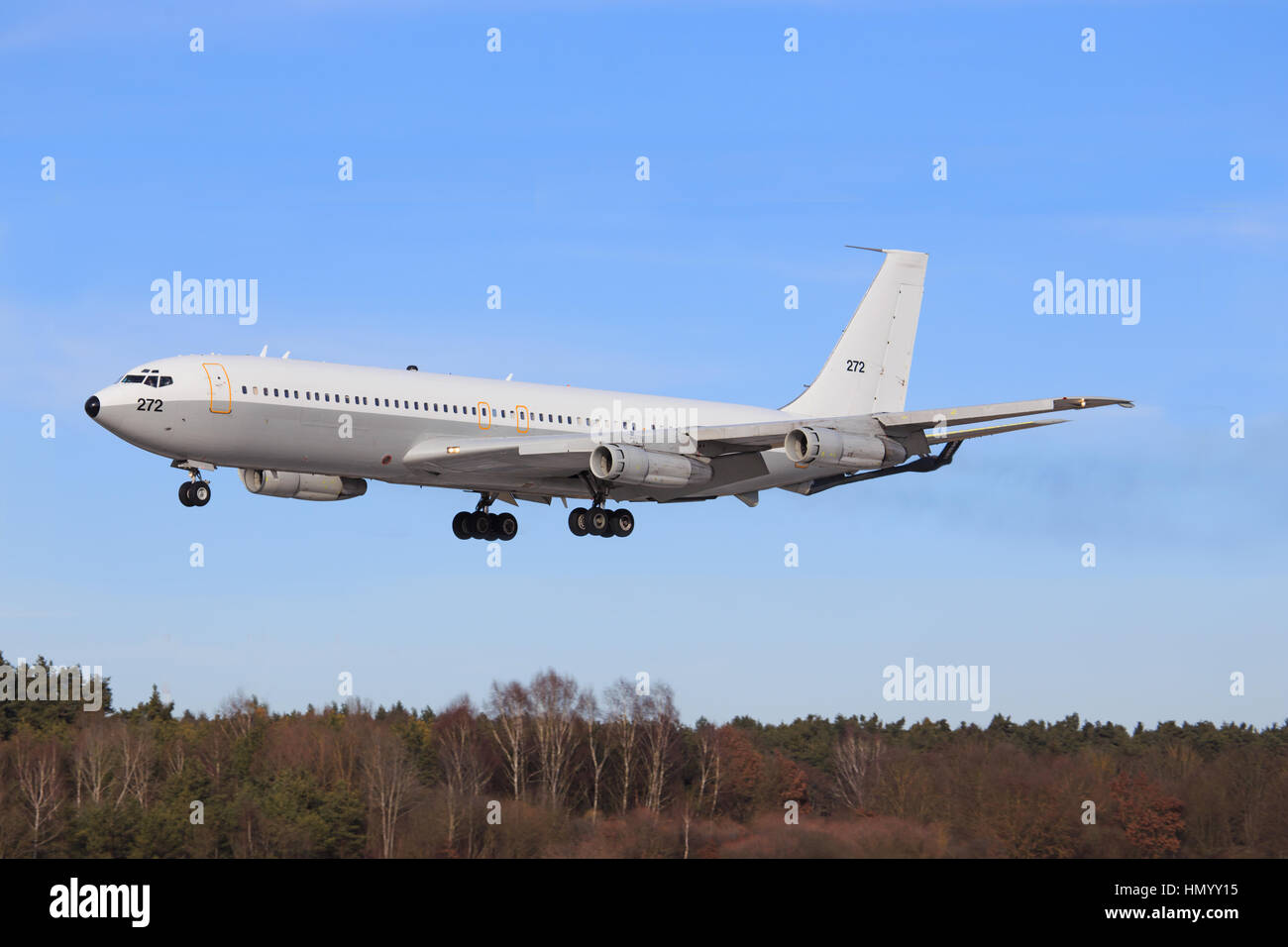 Manching/Germany Februar 10, 2015: Israel - Air Force Boeing 707-3L6C ...