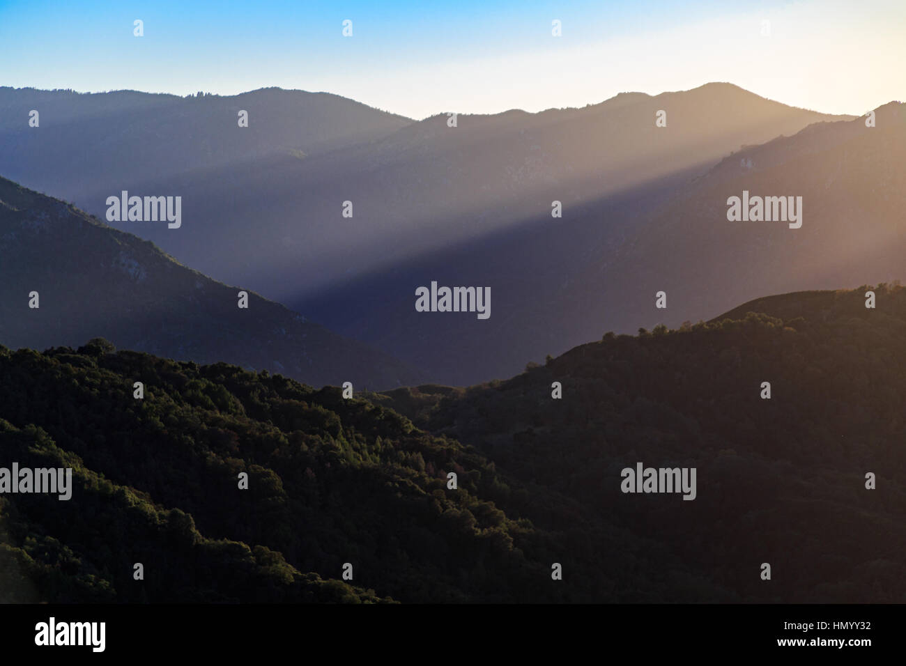 Beautiful valley god rays hi-res stock photography and images - Alamy