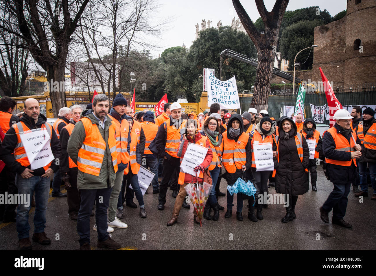 Rome, Italy. 06th Feb, 2017. Strike and demonstration of the Rome ...