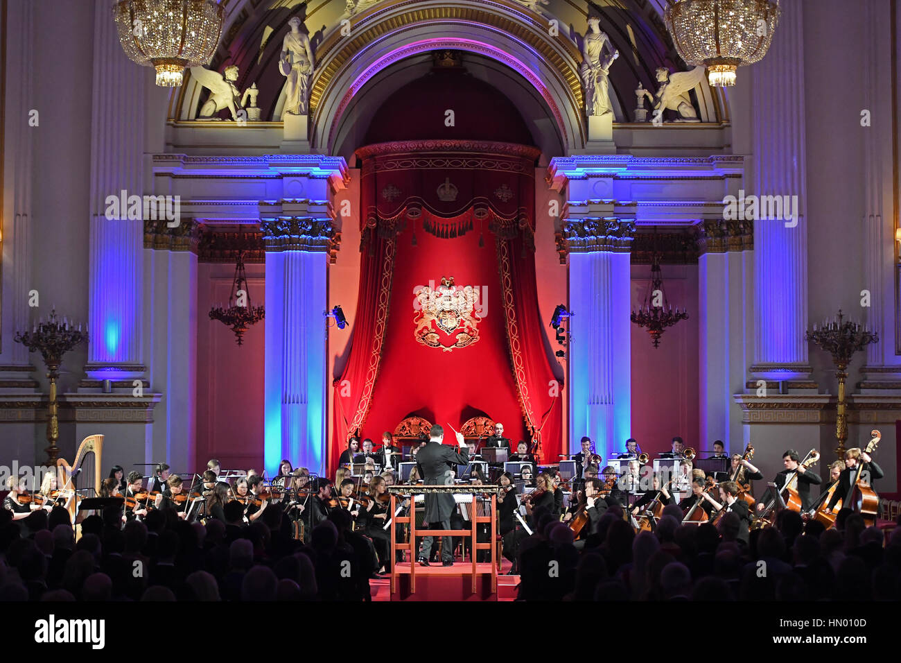 The orchestra performs as the Prince of Wales hosts a gala for the ...
