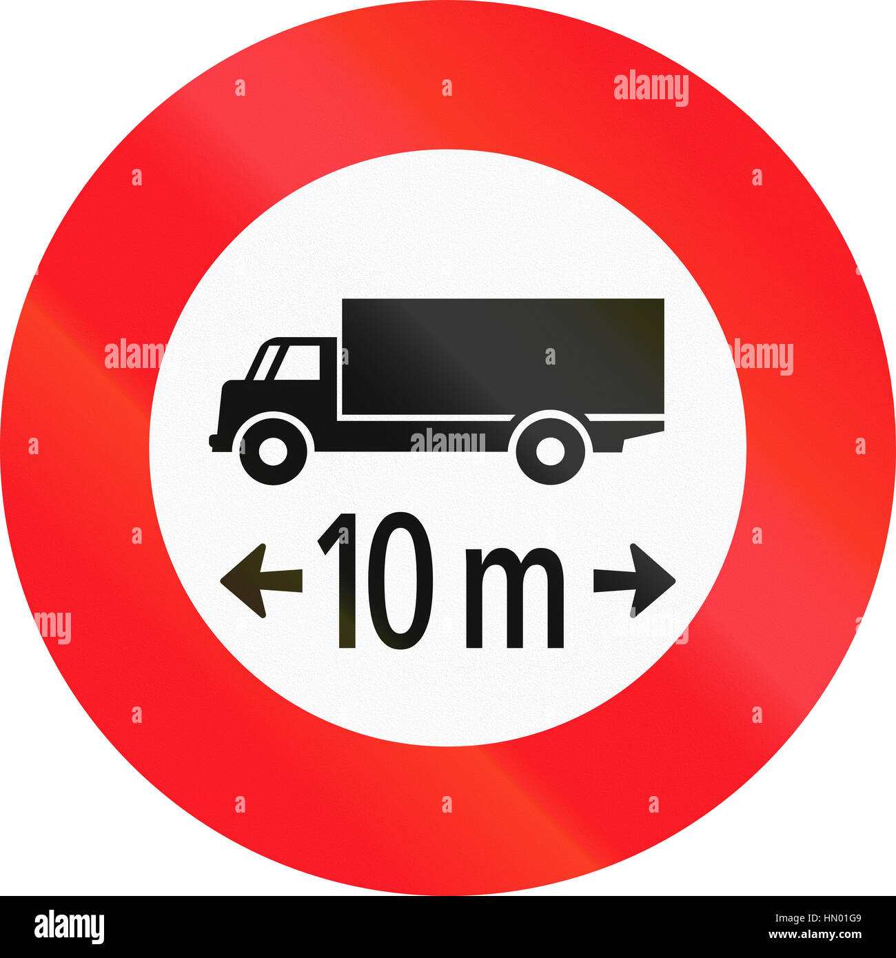 Road sign used in Switzerland - Maximum length Stock Photo - Alamy