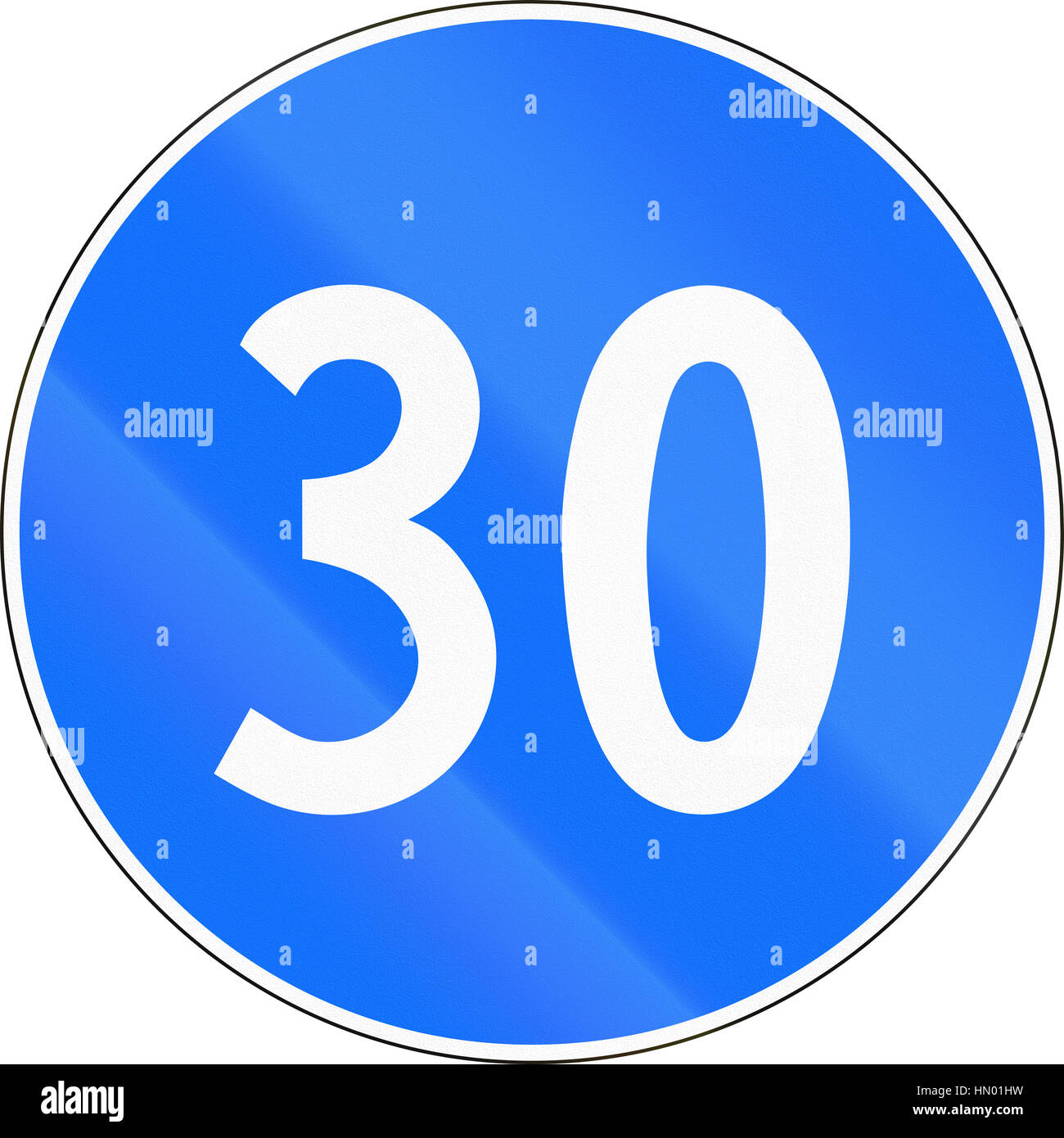 Road sign used in Switzerland - Minimum speed Stock Photo - Alamy