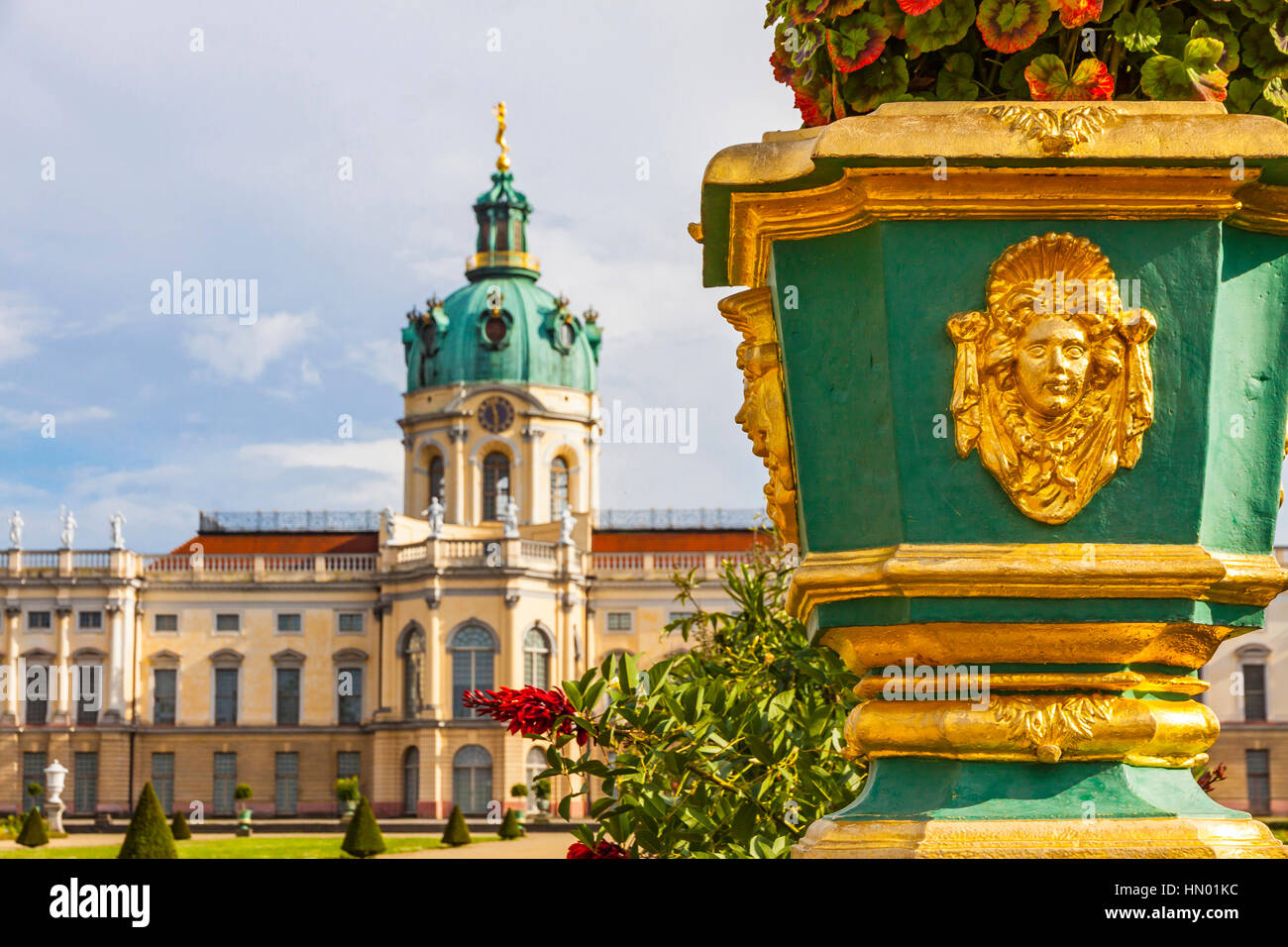 Architectural Details of Charlottenburg Palace in Berlin, Germany. The ...