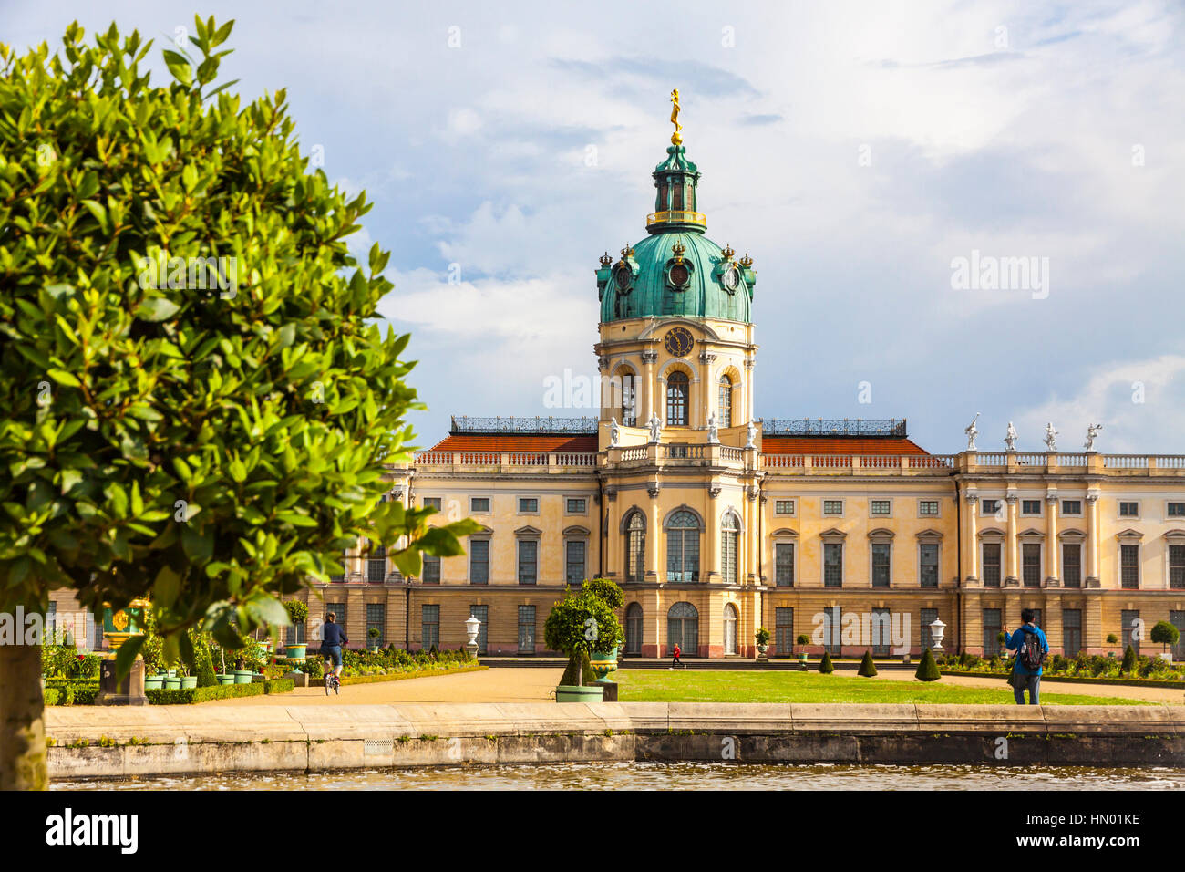 Charlottenburg Palace and garden in Berlin, Germany. The palace was ...