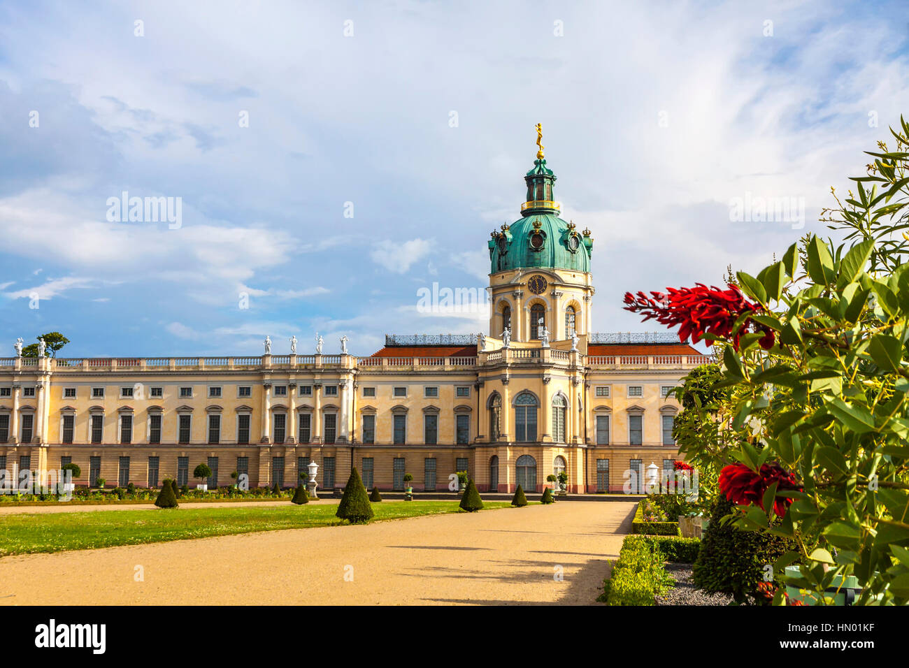Schloss charlottenburg is the largest palace in berlin hi-res stock ...