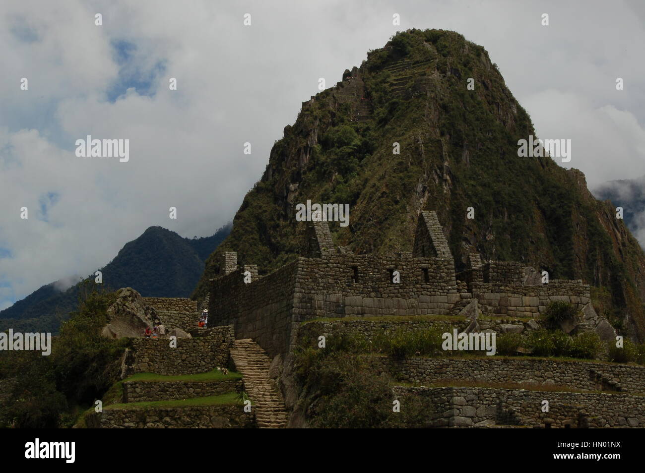 Beautiful Machu Picchu during the rainy season in January, 2017. The ...
