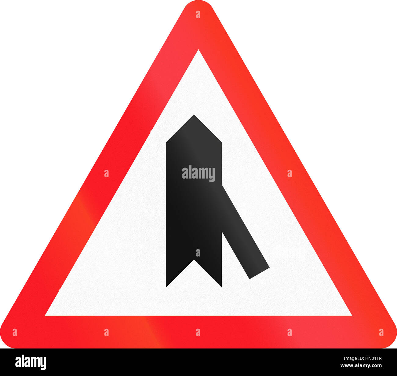 Road sign used in Switzerland - Priority over junction from right Stock ...