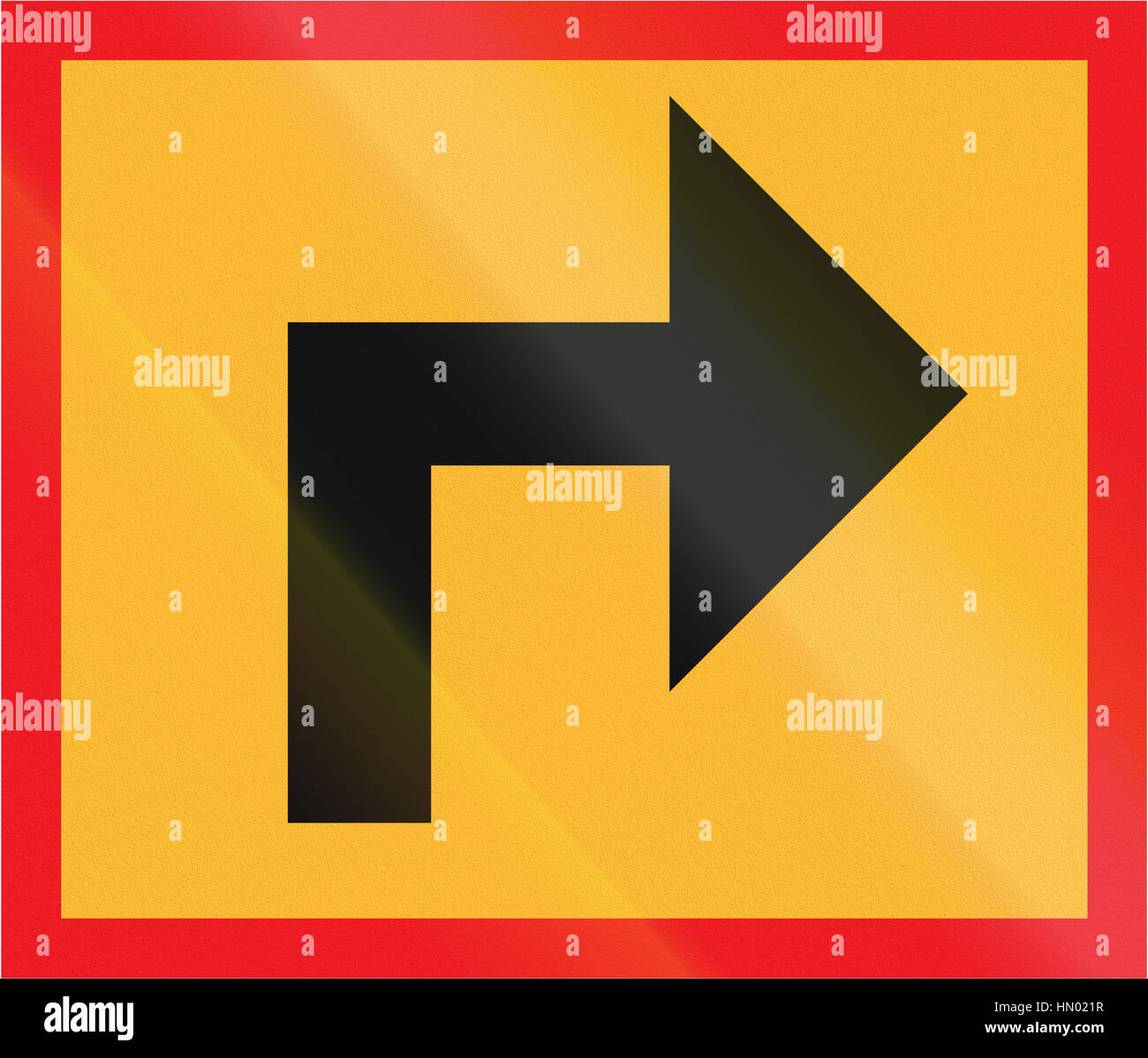 Road sign used in Sweden - Direction sign Stock Photo - Alamy