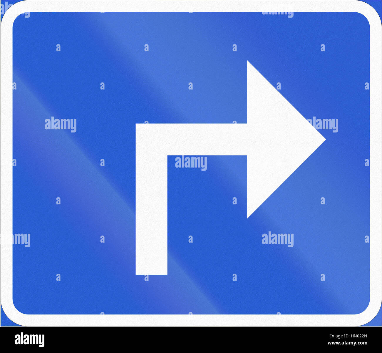 Road sign used in Sweden - Direction sign Stock Photo - Alamy