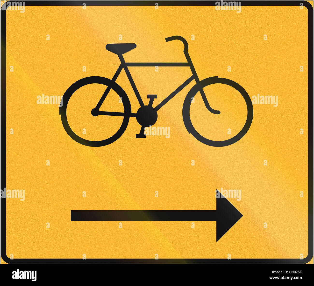 Road sign used in Sweden - Cycle track Stock Photo - Alamy